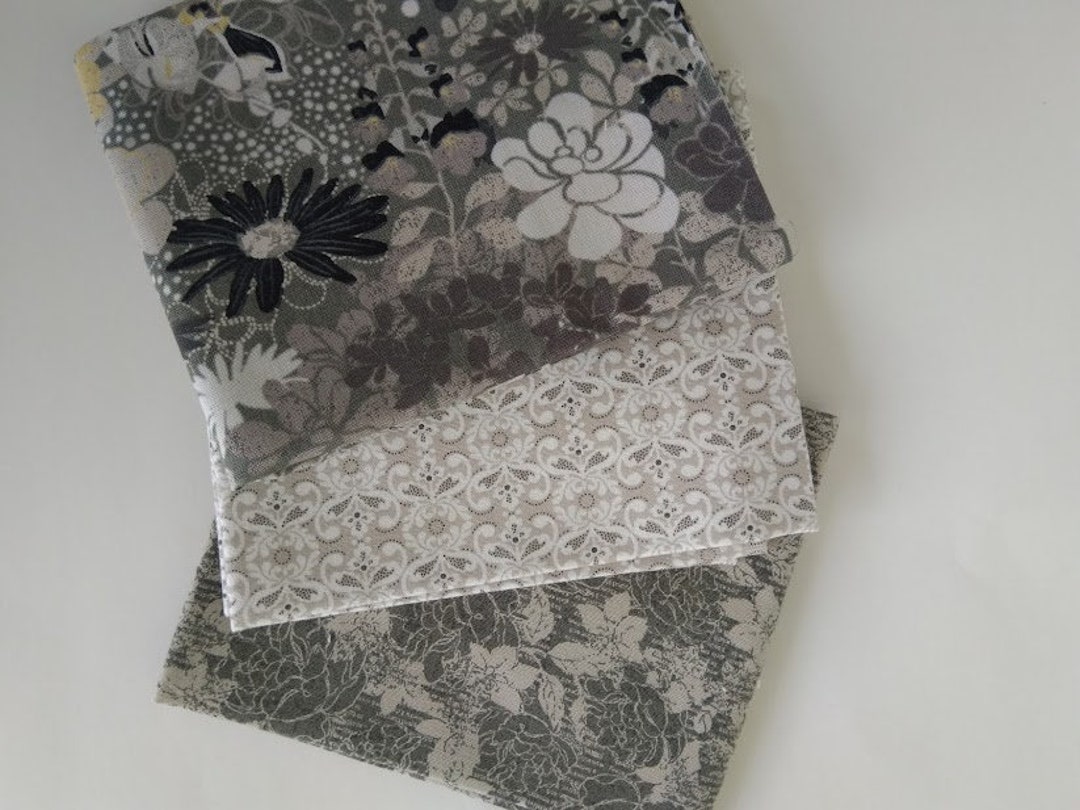 Stiletto 3 Fat Quarter Bundle Basic Grey Moda Out of - Etsy