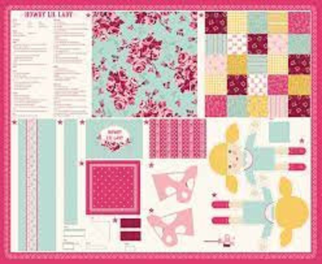Howdy Panel by Stacy Iest Hsu Lil' Lady PL189 Out of Print MODA FABRICS ...