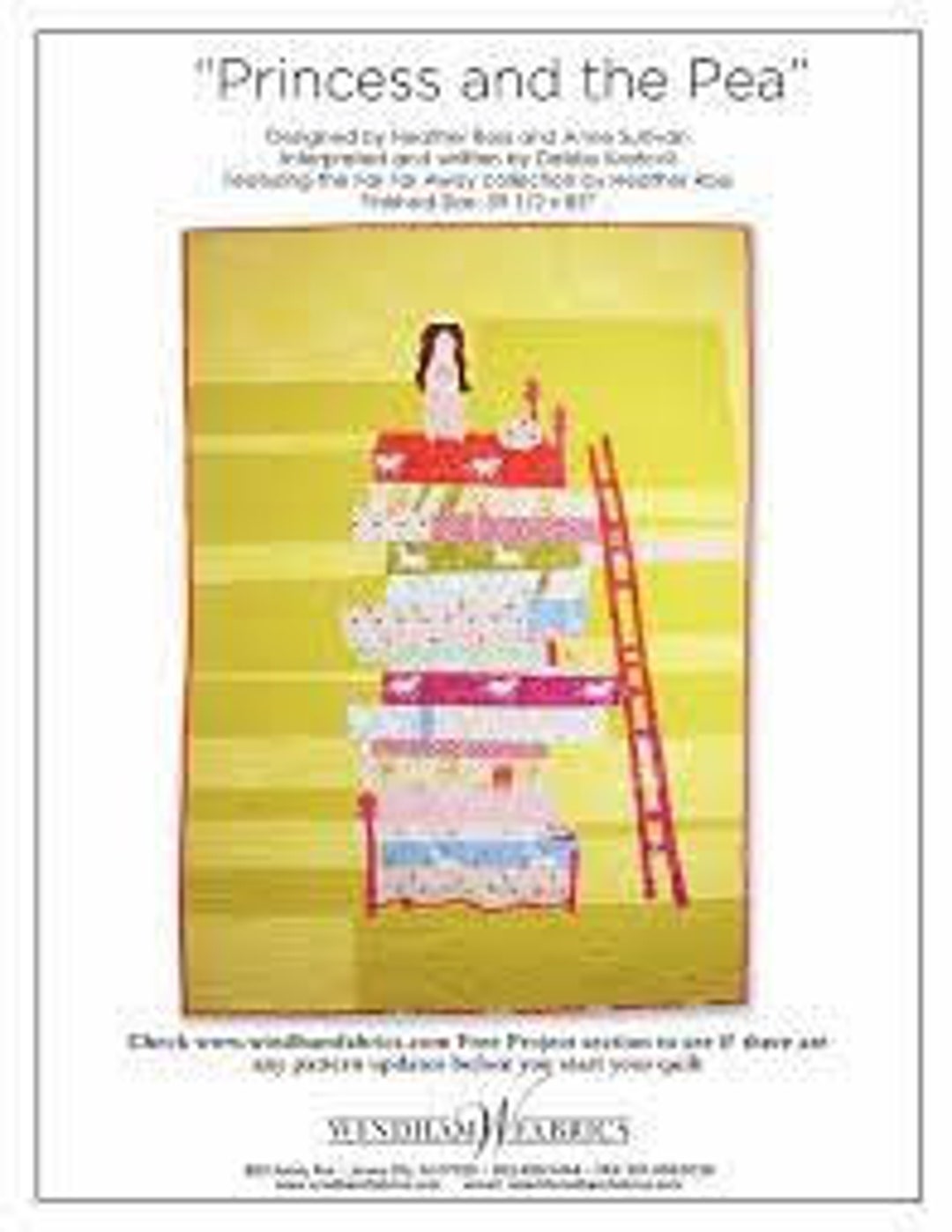 Princess and the Pea Quilt Kit, Heather Ross 59X84 Windham Far Far Away ...