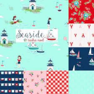 Seaside Layer Tasha Noel Cake Riley Blake Designs - Rare - OOP - Retro ...