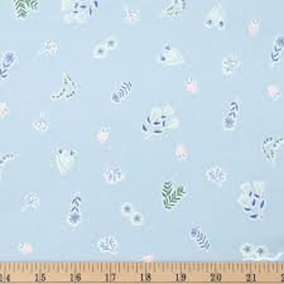Pemberley 1/2 Yard Garden - Blue - Citrus & Mint Designs - OUT OF PRINT ...