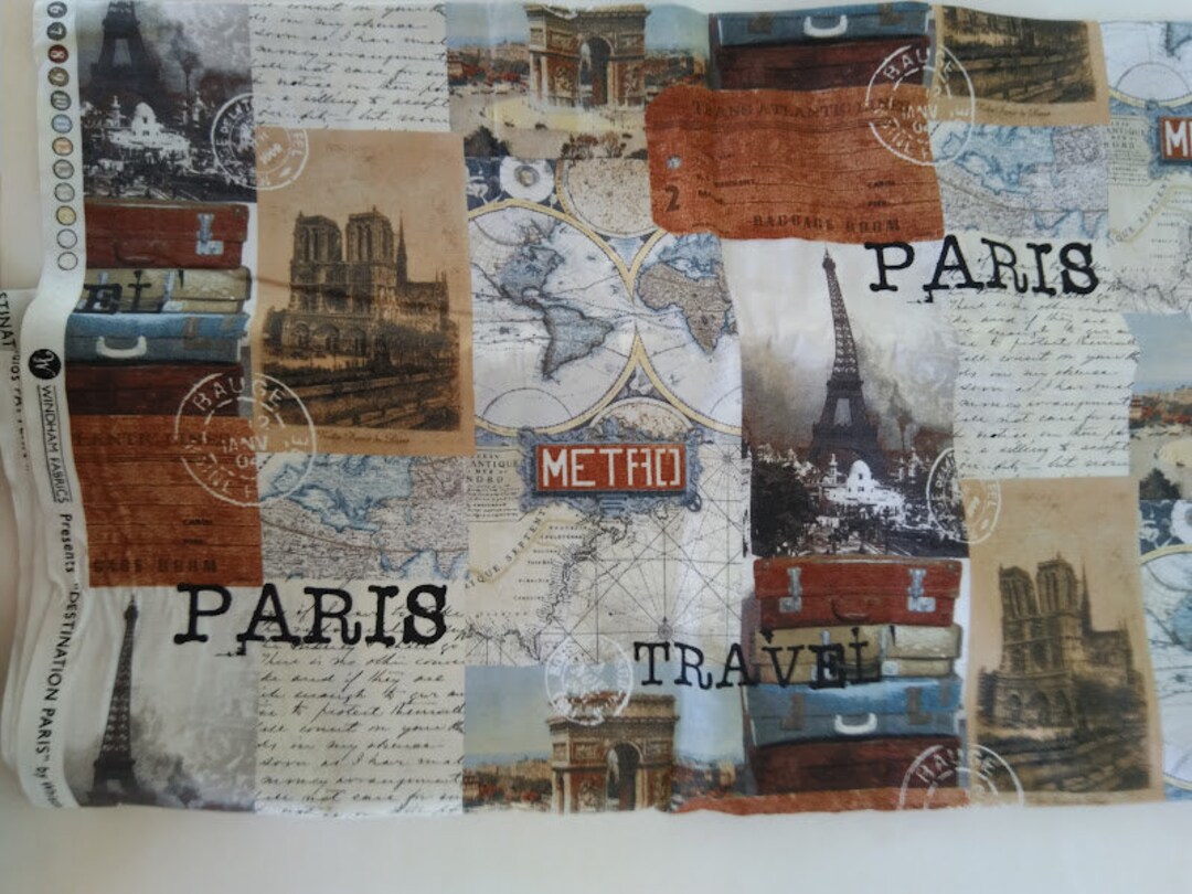 Destination Paris 1/2 Yard Windham 42495 Out of Print Cotton Fabric - Etsy