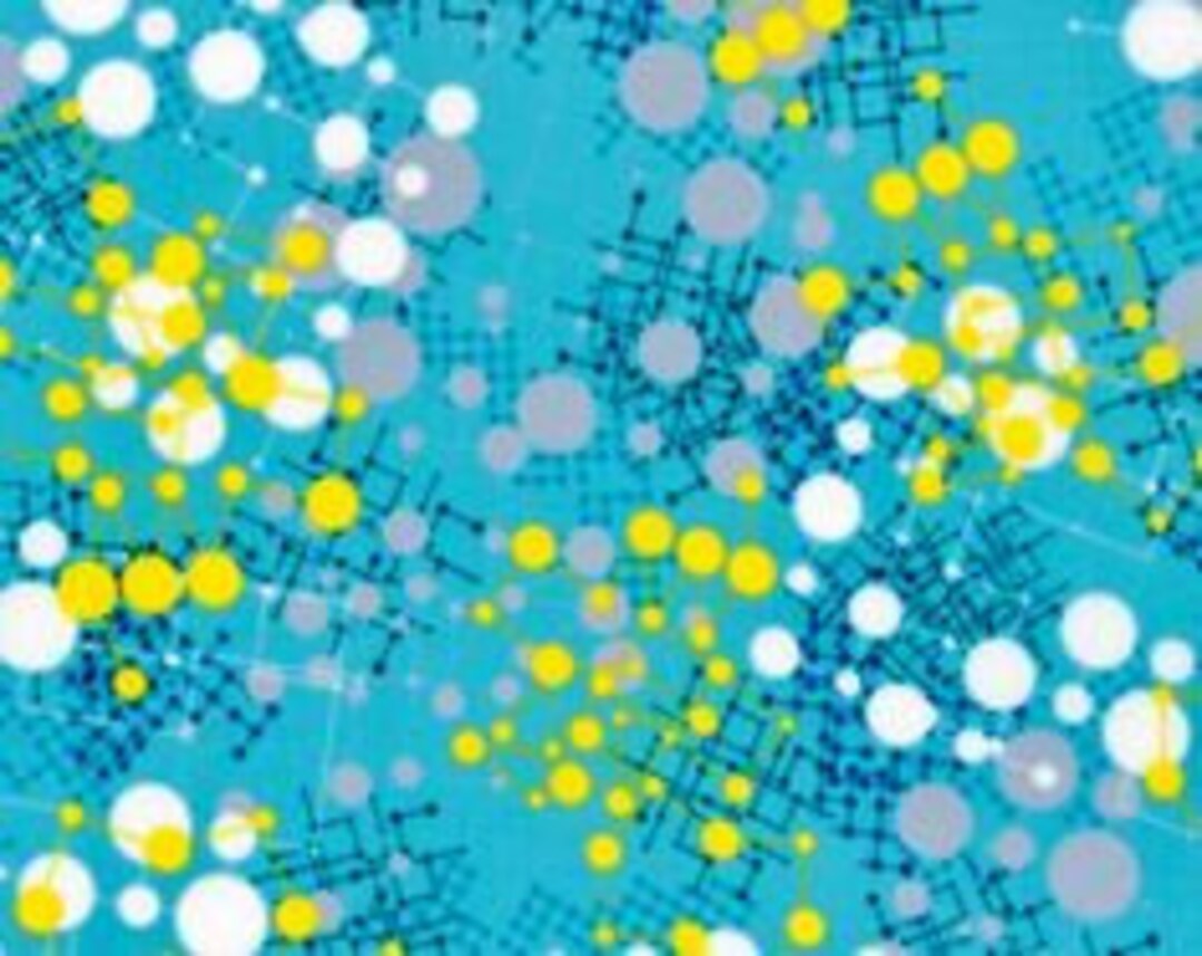 Sphere Aqua Continuous 1/2 Yard Zen Chic - Moda - Out of Print - 100% ...