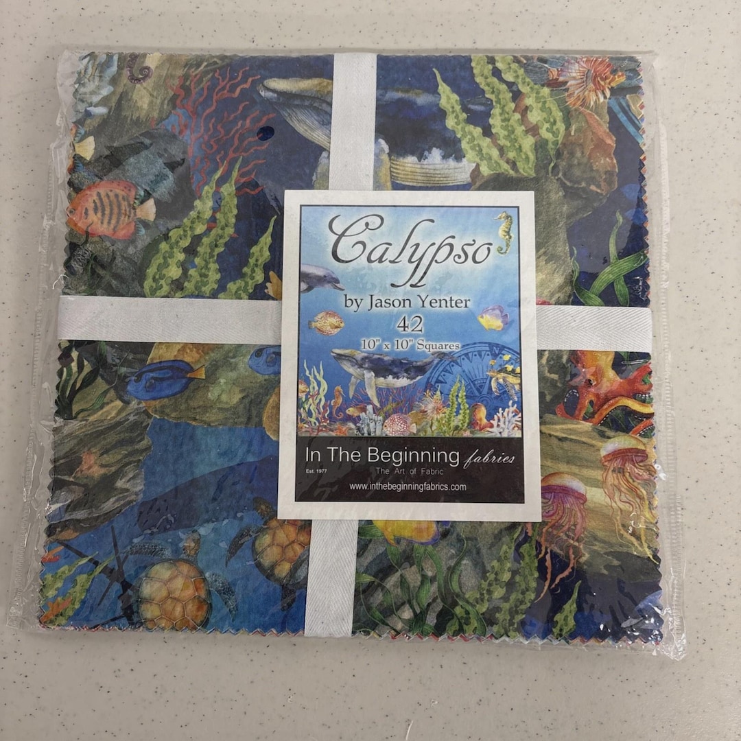 CALYPSO Layer Cake Jason Yenter 42-10” Squares in the Beginning Fabrics ...