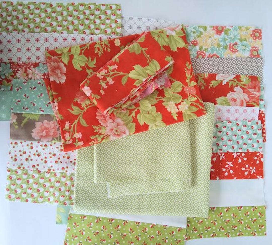 Scarlet and Sage Fig Tree Scrap Bundle Moda - Etsy