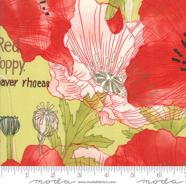 Poppy Fabric - Etsy