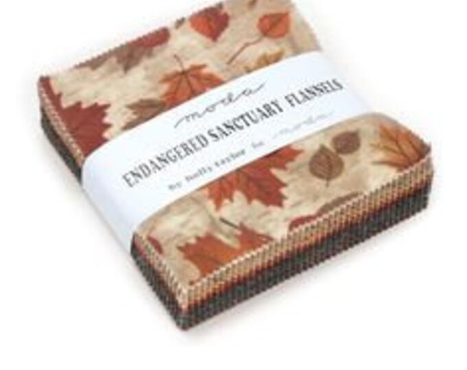 Endangered Sanctuary FLANNELS Charm Pack Holly Taylor Moda Out of Print ...