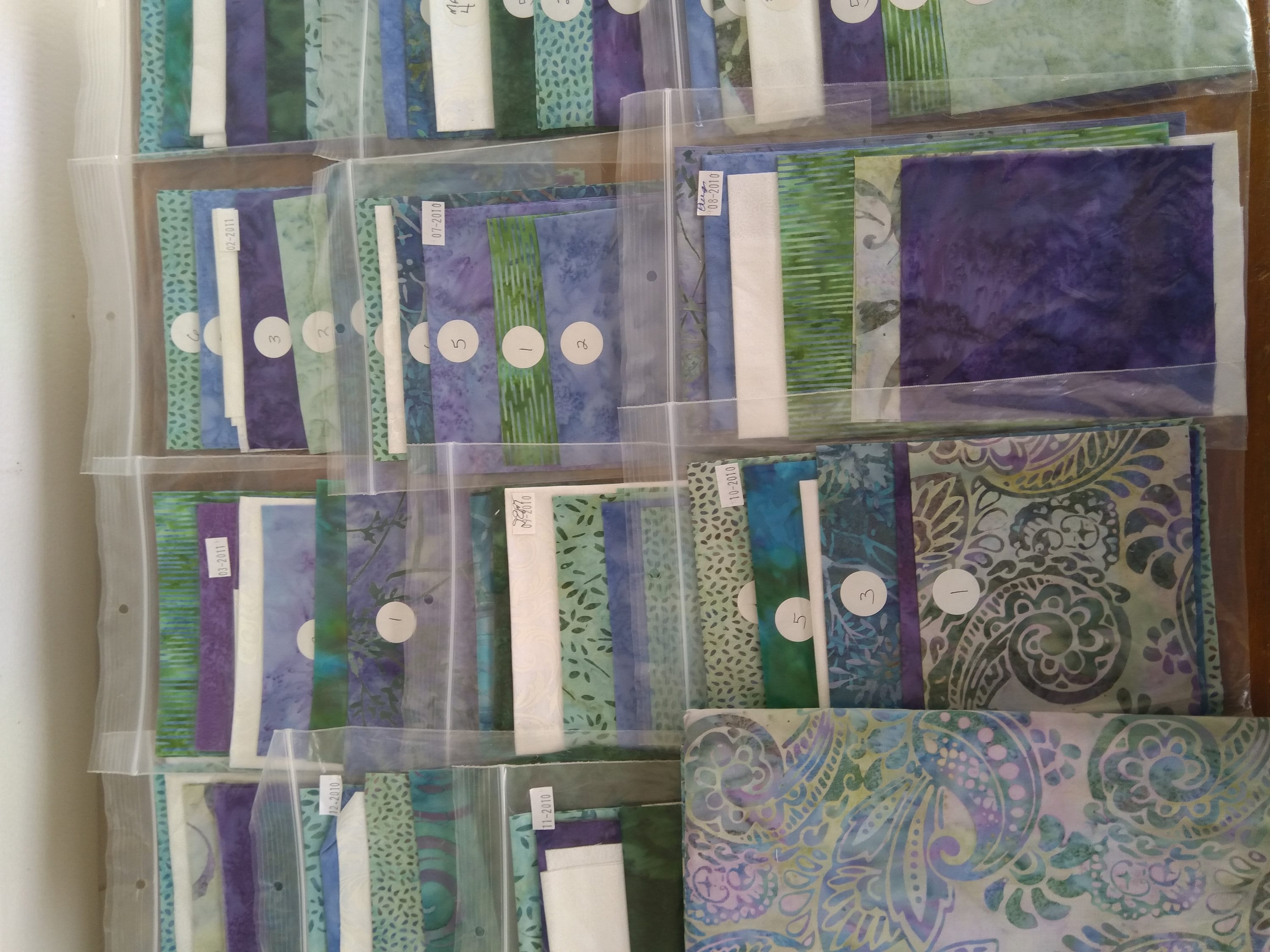 Batik Stars Quilt Kit Block of the Month Green Blue - Etsy