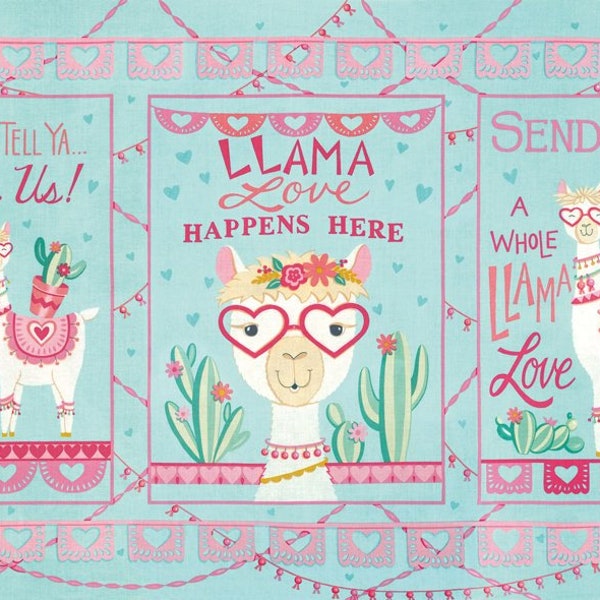 Llama Fabric Panel - Etsy