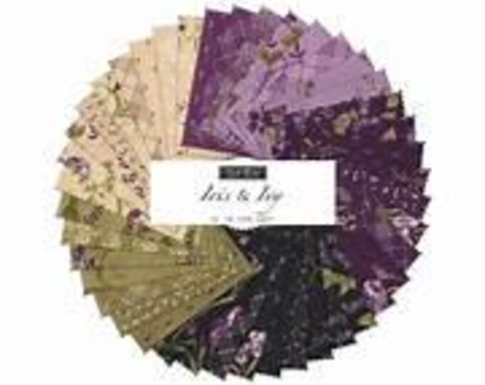 Iris and Ivy Charm Pack Jan Patek Moda Precut Cotton Fabric OOP - Etsy