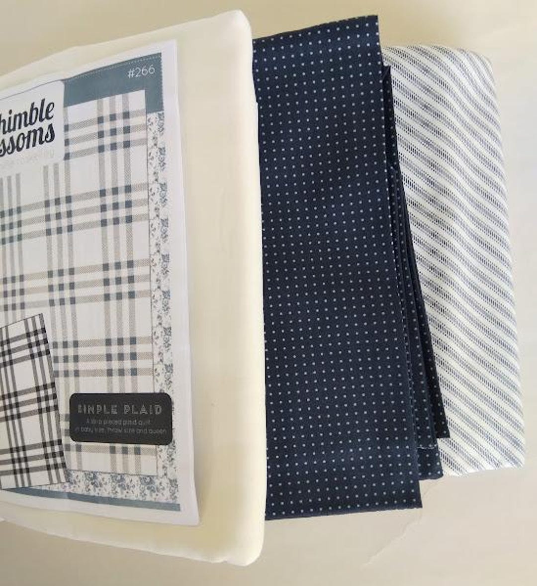 Simple Plaid Quilt Kit Queen 90x90" Camille Roskelley Dwell Moda ...