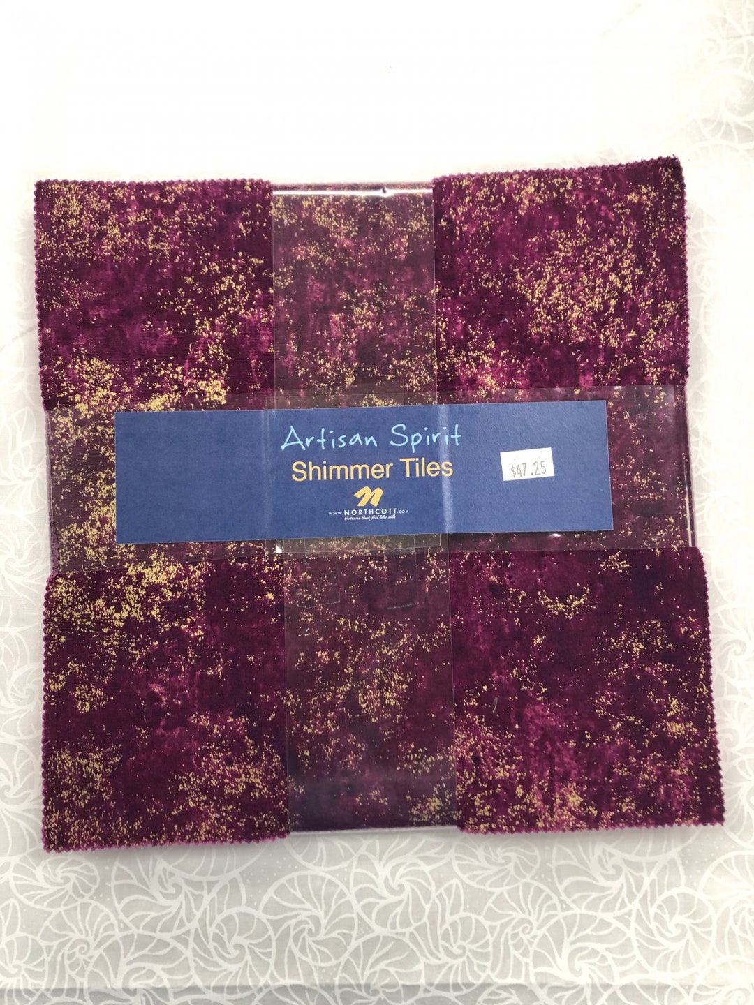 Artisan Spirit Shimmer Tiles Hibiscus Layer Cake Northcott Precut ...