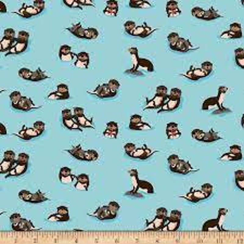 Otter Fabric - Etsy