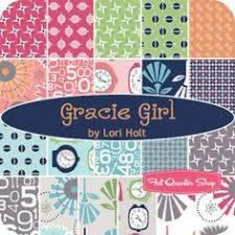 Gracie Girl 1 Yard Lori Holt C3532 Clocks Riley Blake Designs OOP - Etsy