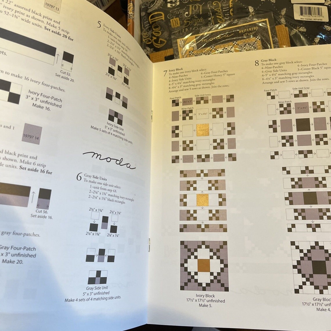 Bee Inspired Quilt Kit 66x66" Deb Strain - MODA - Out of Print - 100% ...