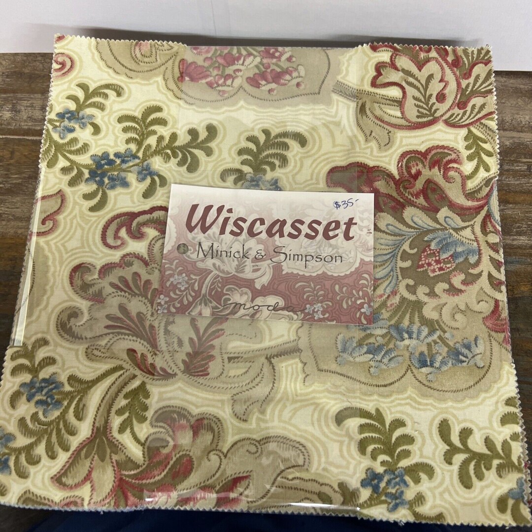 Wiscasset Minick and Simpson Layer Cake 40 Pcs Moda Out of Print Precut ...