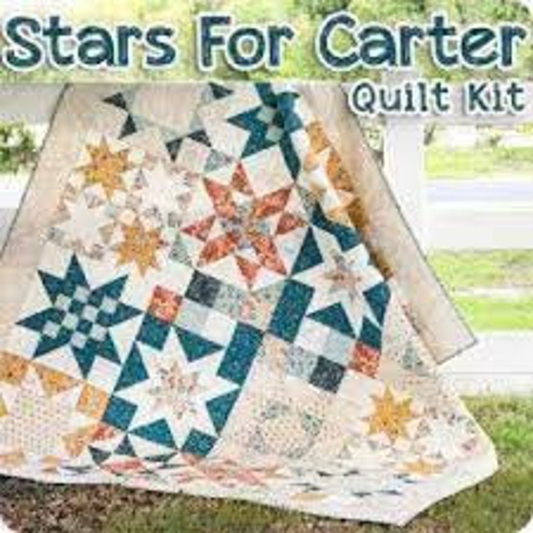 MODA Cider Quilt Kit by Basic Grey 74 X 82 Stars for Carter Quilt ...