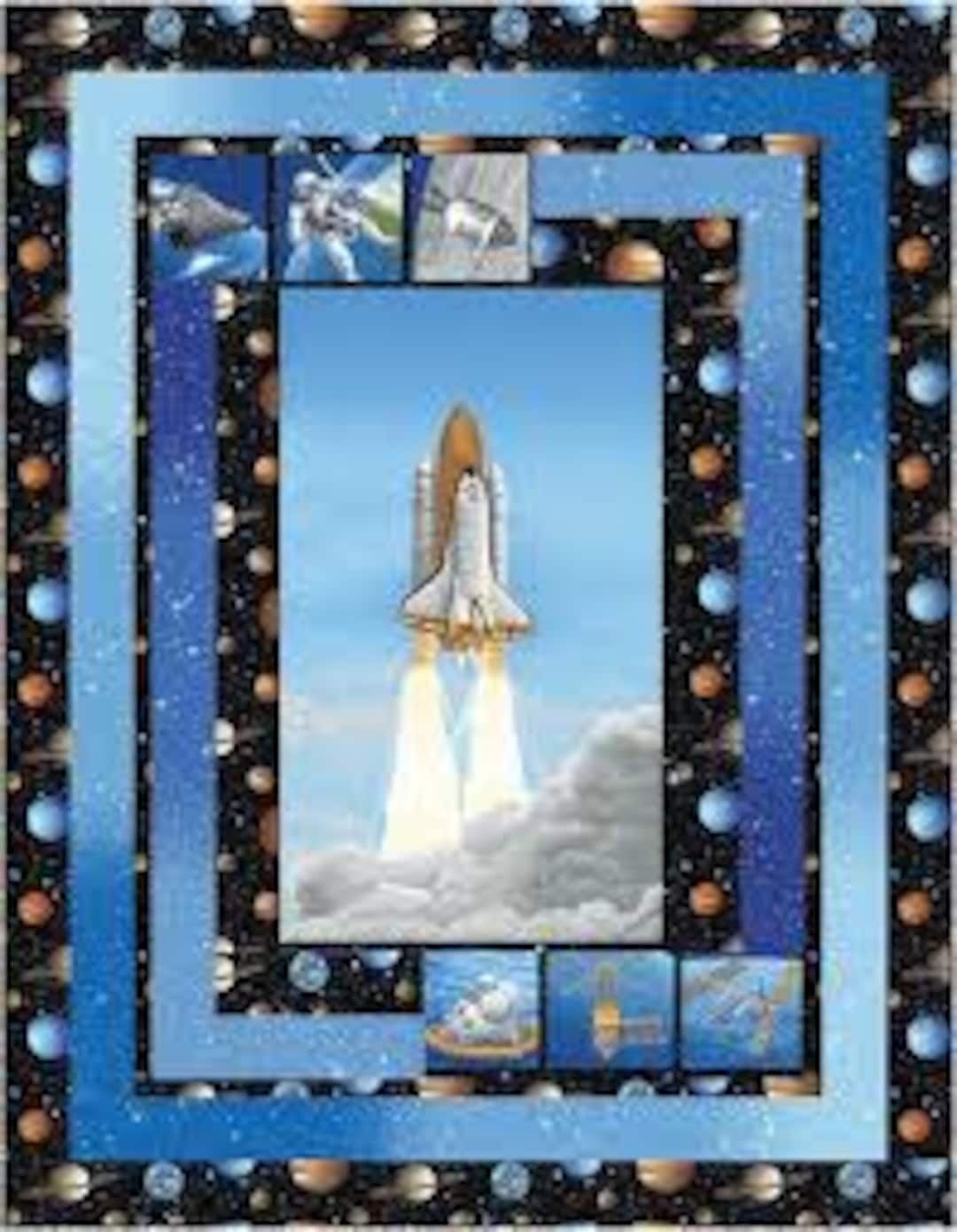 Reach for the Moon Quilt Kit 52x66" Bernatex Painted Sky Studio Space ...