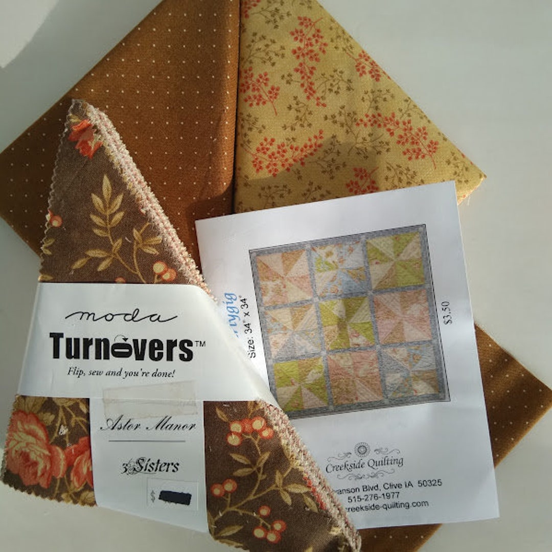 Aster Manor Turnover Quilt Kit 3 Sisters Moda Fabric Whirlygig Pattern ...
