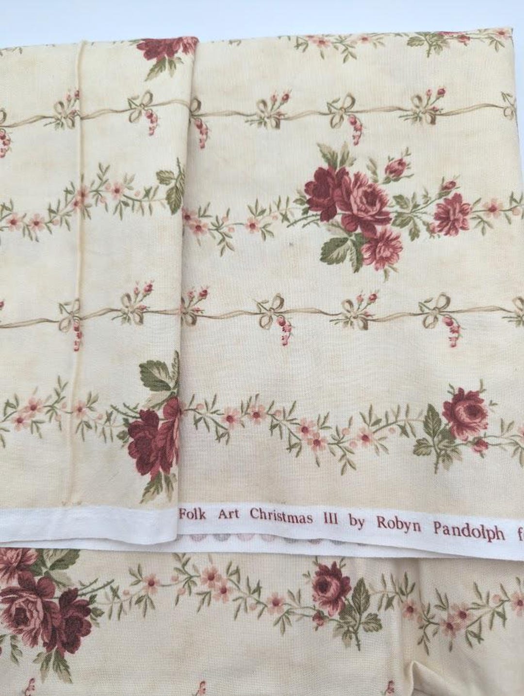 Folk Art Christmas III Robyn Pandolph 1yd, 13" Piece Moda - Cotton ...