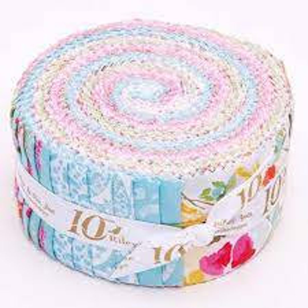 Sweet Melody Rolie Polie / Jelly Roll 40 2.5 Strips Riley Blake Lila ...