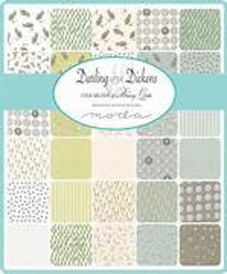 Darling Little Dickens 1/2 Yard Cloud Carrots Moda - Out of Print ...