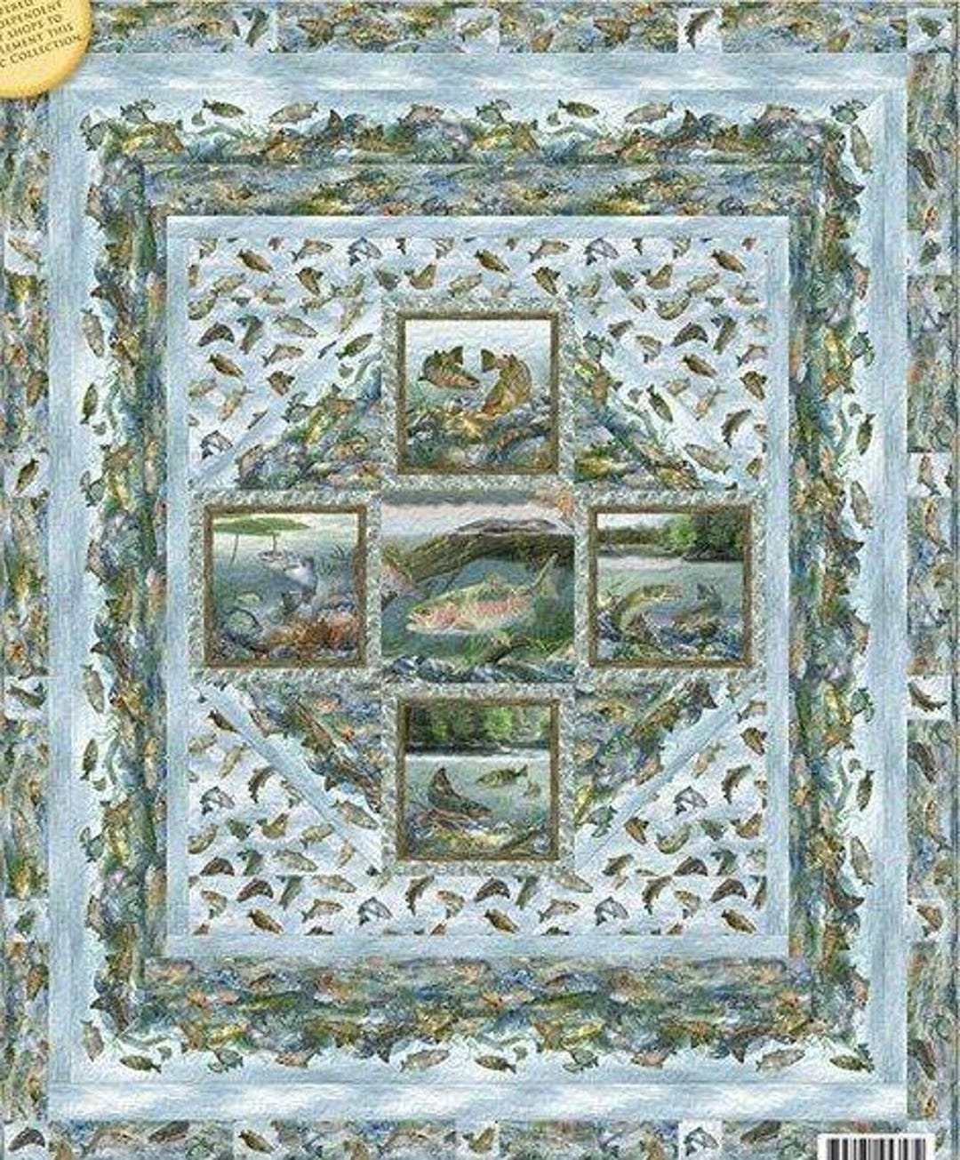 First Catch Quilt Kit 64x78" Wilmington Prints by Mcgovern Wildlife ...