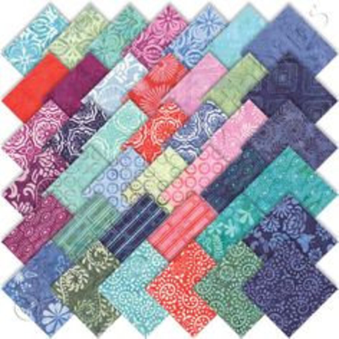 Latitude Batiks Layer Cake Kate Spain - Moda - Precut - Cotton Fabric ...
