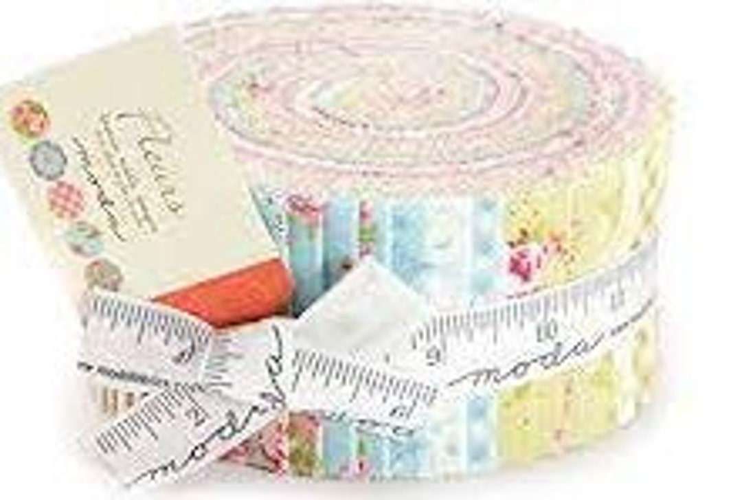 Fleurs Jelly Roll Brenda Riddle Moda Out of Print Precut 100% Cotton ...