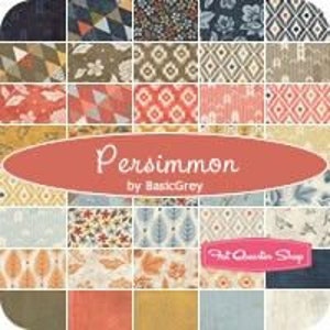 Persimmon Charm Pack Basic Grey Moda Out of Print - Precut Cotton ...