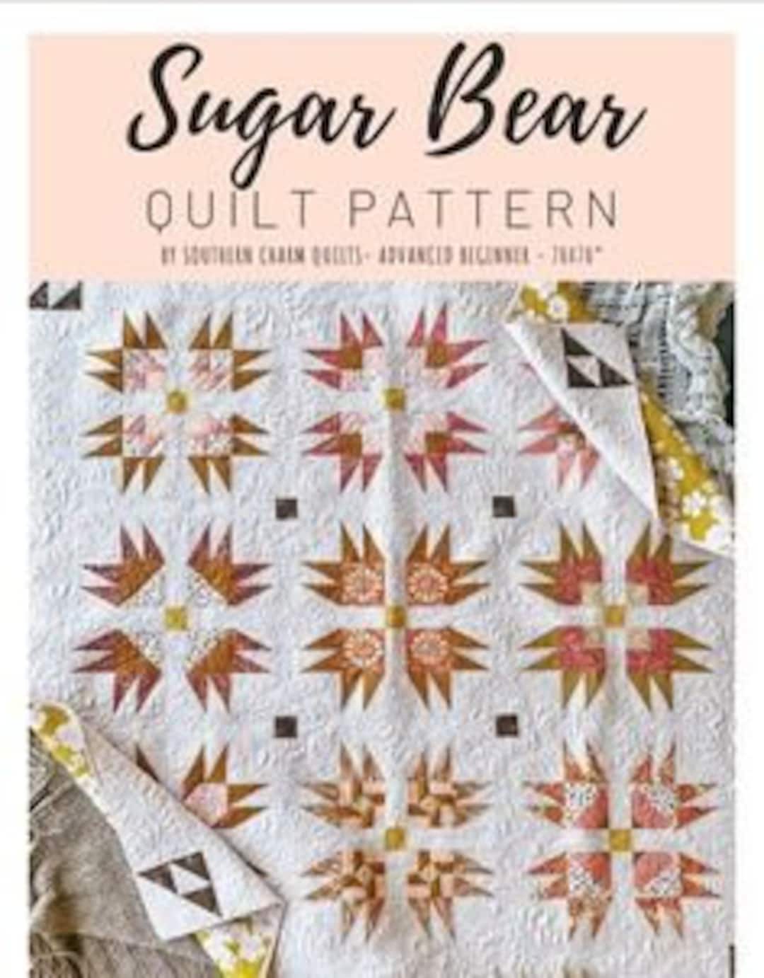 Sugar Bear Quilt Kit 70x70 Meander and Make Pattern Cotton Fabric - Etsy