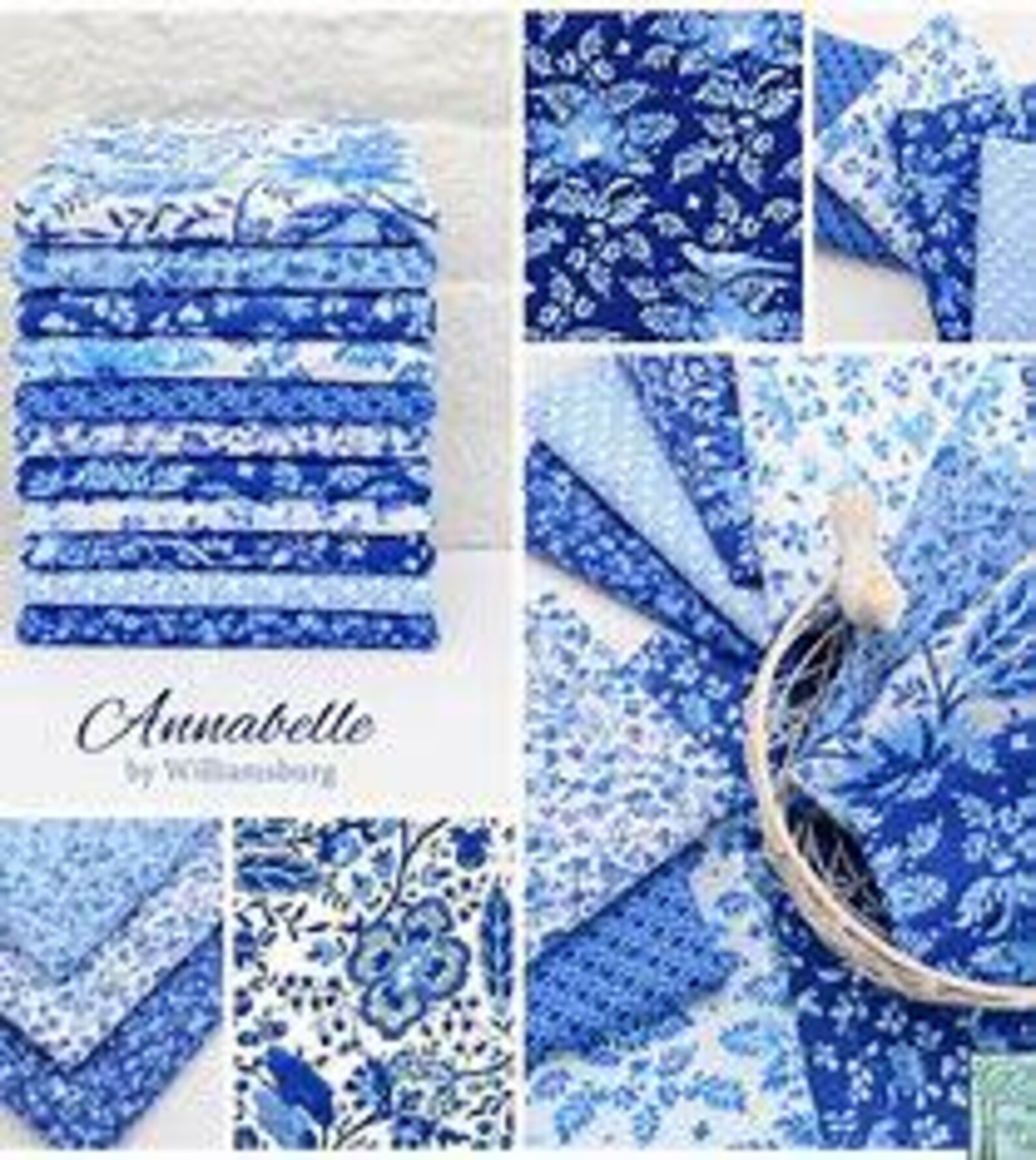 Annabelle Fat Quarter Bundle, 12pcs by Williamsburg Windham Fabrics OUT ...