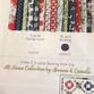 Garden Gala Mini Quilt Pattern 48x48" and at Home Jolly Bar Sew Sampler ...