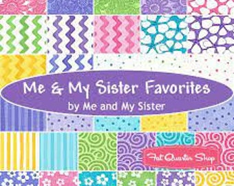 Frolic Charm Pack Me and My Sister Moda 42 Five Inch Squares Precut ...