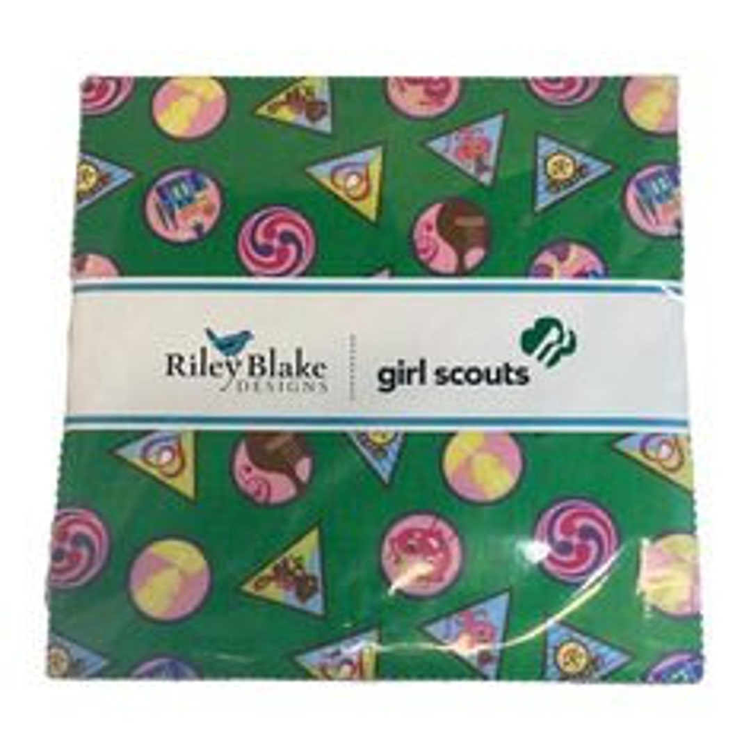 Girl Scouts Stacker 42 Ten Inch Squares Layer Cake Riley Blake Licensed ...