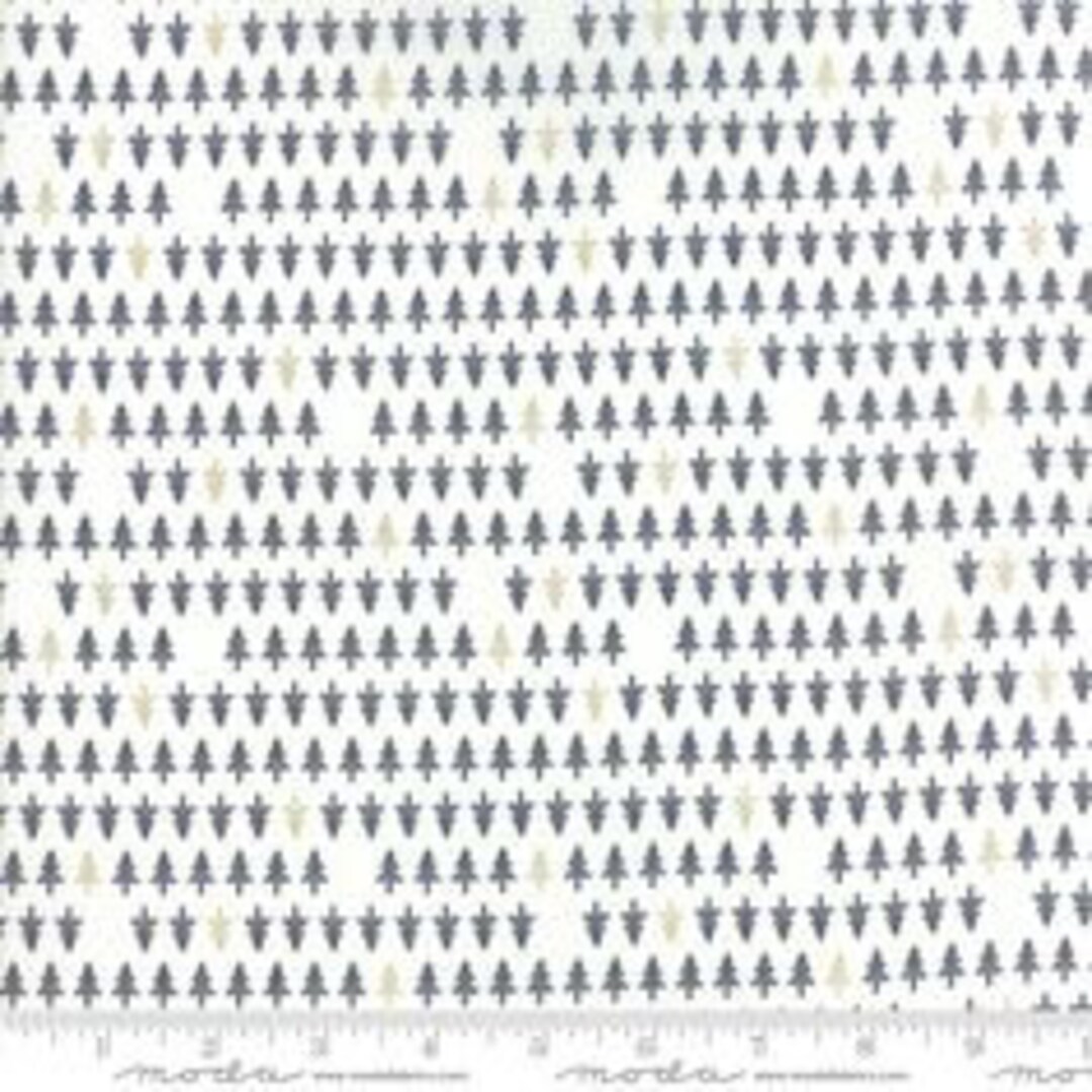 White Christmas Continuous 1/2 Yard 1655 11 - White Metallic - Zen Chic ...