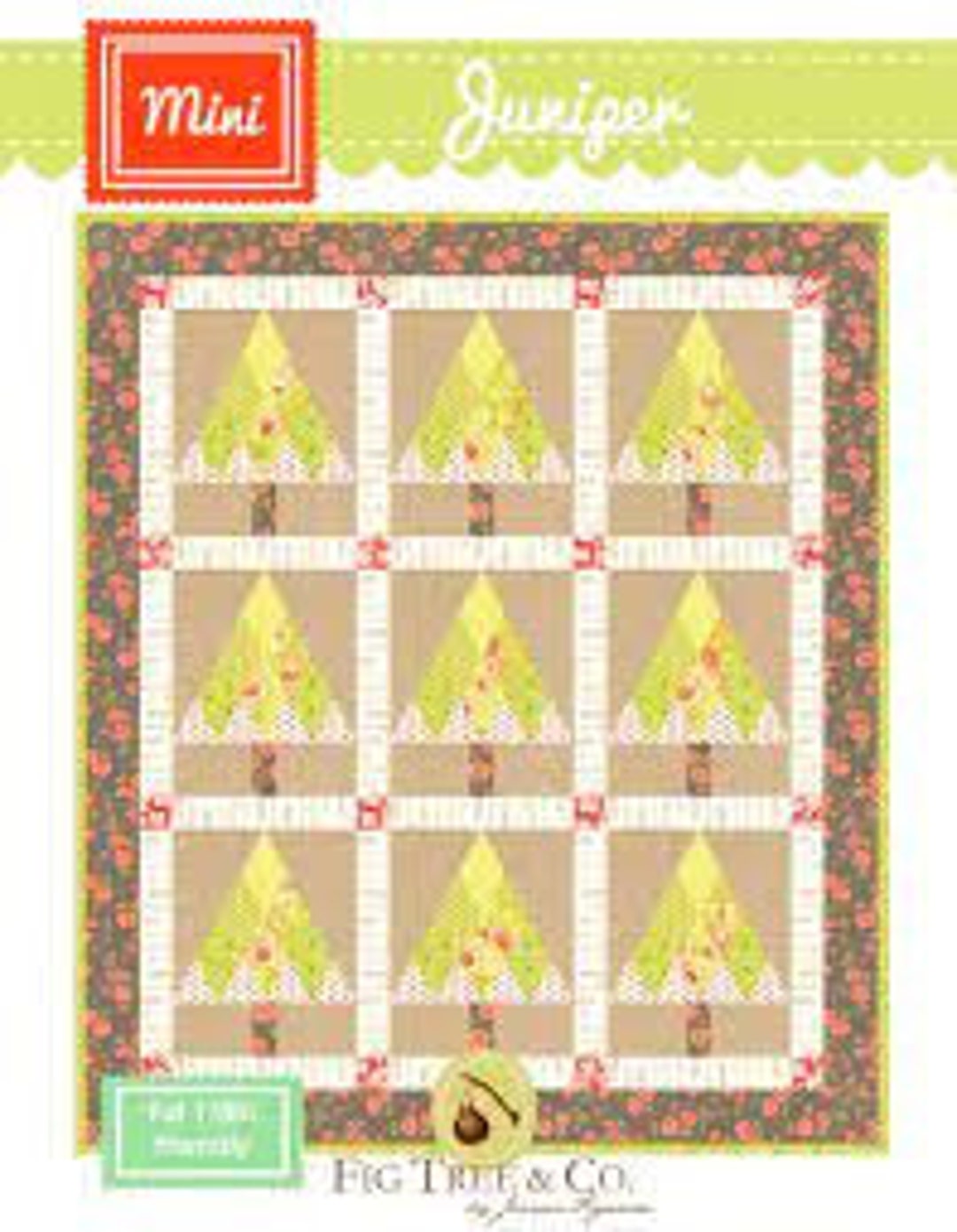 Mini Juniper Fig Tree Quilt Pattern 20x23 - Etsy