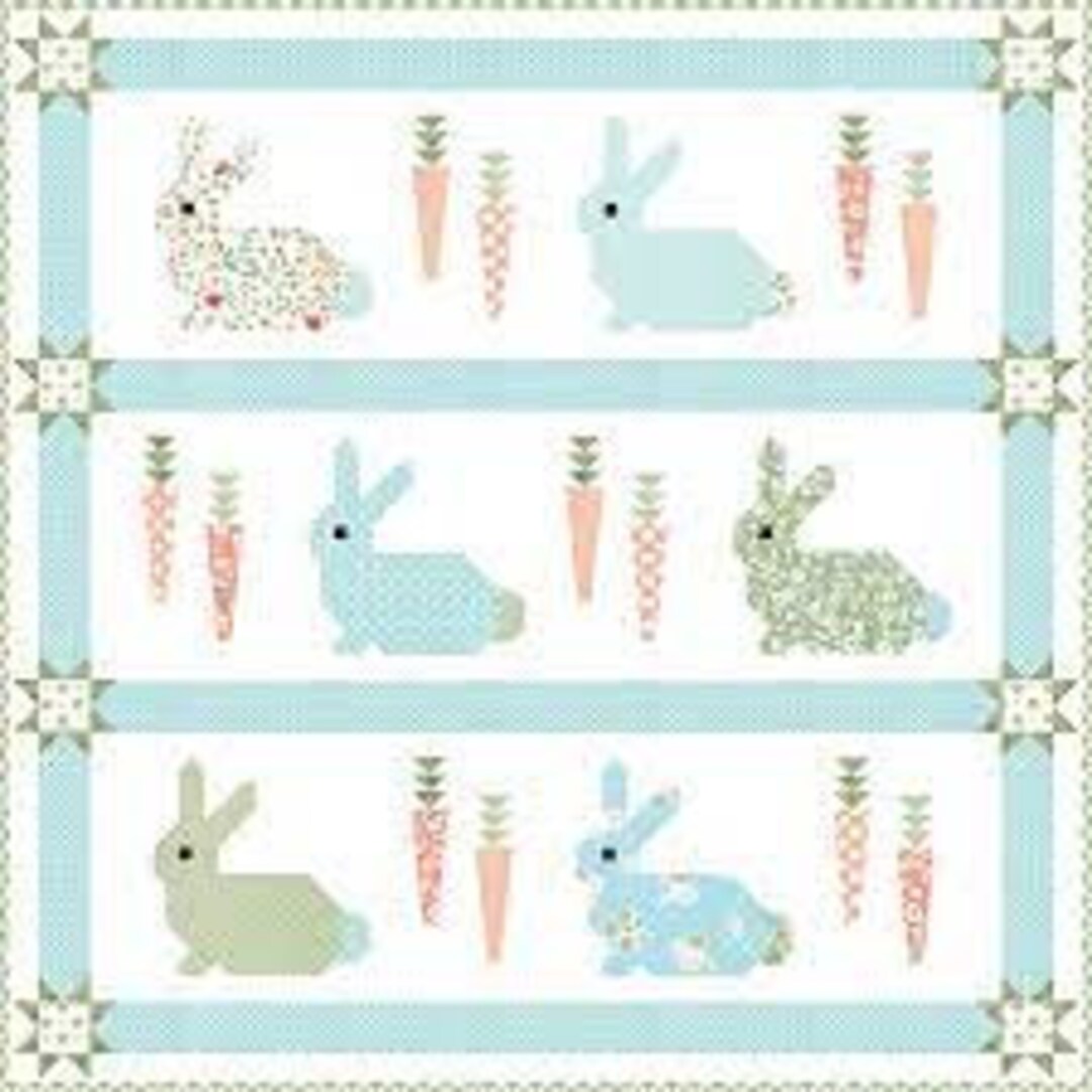 Cottontail Quilt Kit Lella Boutique Moda Garden Variety Fabric OUT OF ...