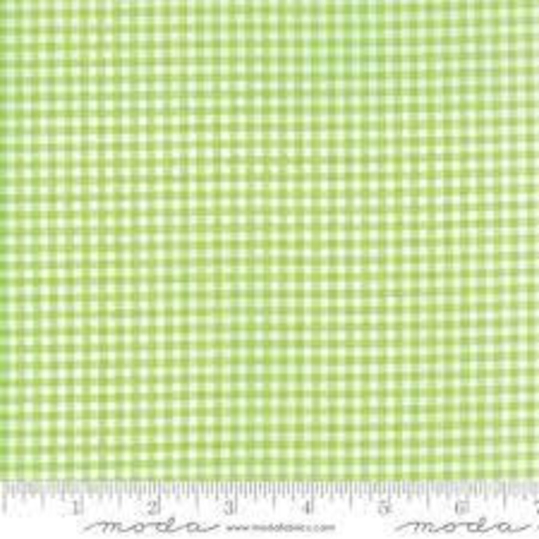 Badda Bing 1/2 Yard Green Gingham - Me and My Sister Designs - Moda ...