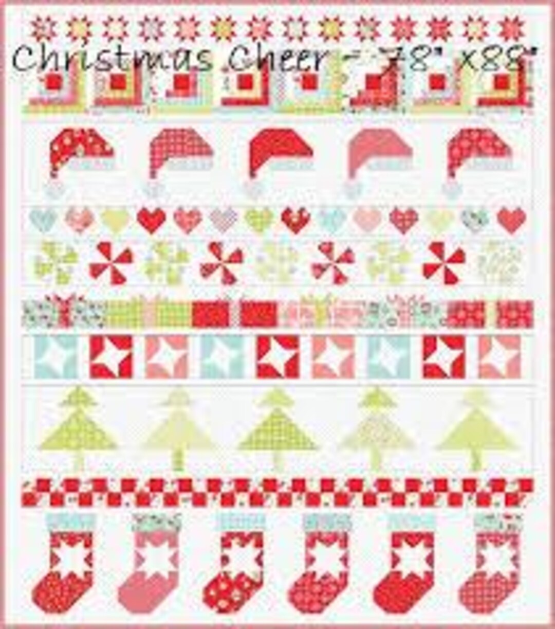 Vintage Holiday Boxed Quilt Kit 78x88” by Bonnie & Camille for Moda Out ...