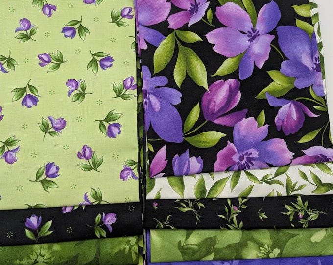 Catalina Fat Quarters, 11pcs Ultra Violet Marti Mitchell Maywood ...