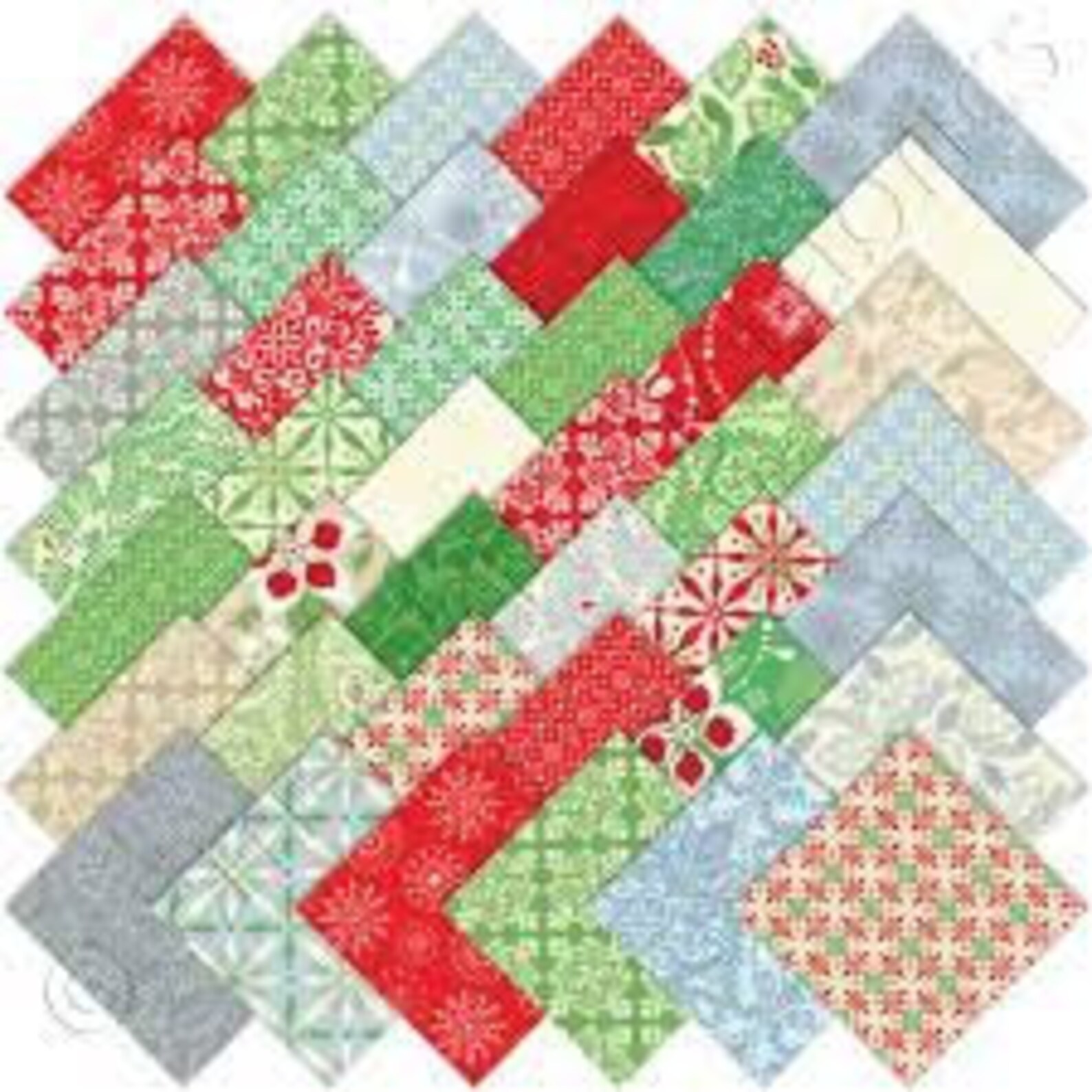 Solstice Layer Cake Kate Spain - Moda - 100% Cotton Fabric - Christmas ...