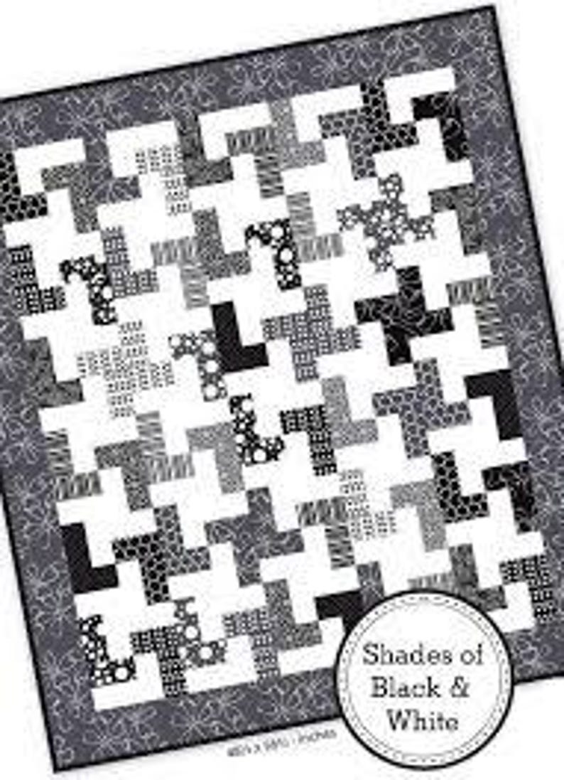 Shades of Black Quilt Kit 48x56" Me and My Sisters Designs Quilt ...