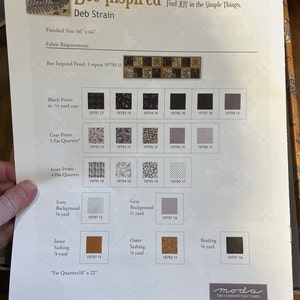 Bee Inspired Quilt Kit 66x66" Deb Strain - MODA - Out of Print - 100% ...