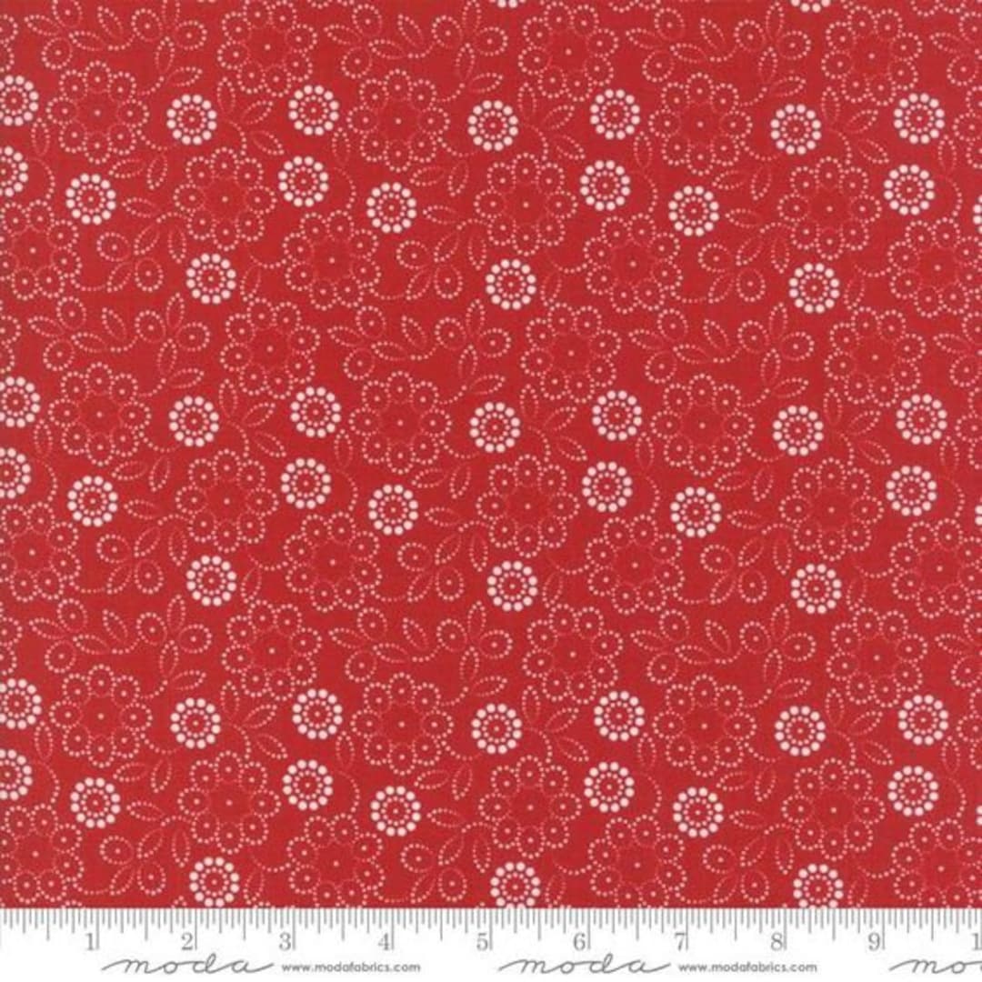 Project Red 1/2 Yard Sweetwater Moda OUT OF PRINT Cotton Fabric - Etsy