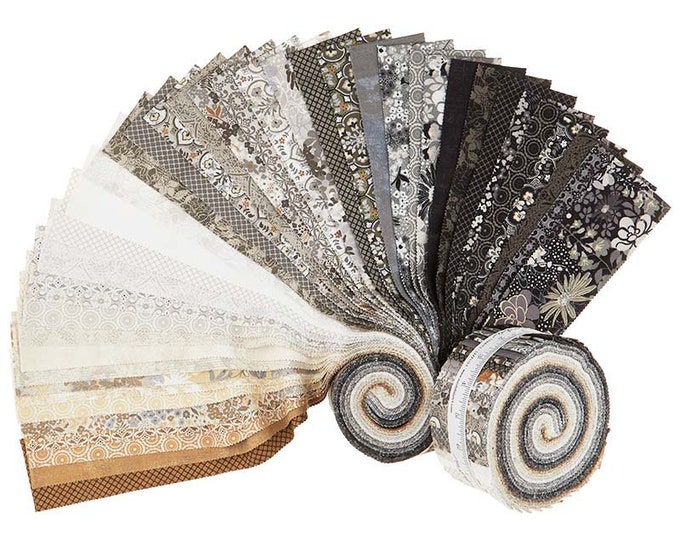 Stiletto Jelly Roll Basic Grey Moda OUT OF PRINT - Precut 100% Cotton ...