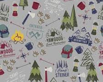 Modern Scouting Panel Gray Riley Blake - 36"x 44" - P6205 - 2016 ...