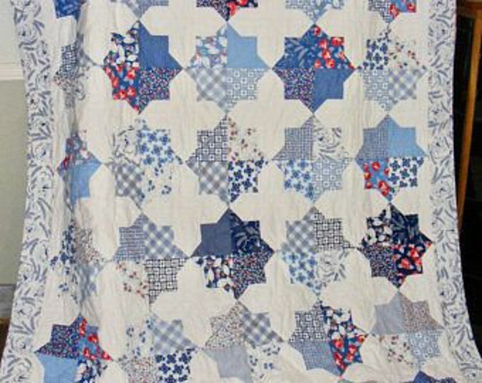 Feed Sacks Layer Cake True Blue linzee Kull Mccray OOP - Etsy