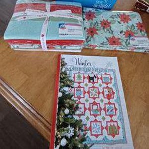 Sleigh Bell Sampler Quilt Kit W/backing From Fat Quarter Shop Little ...