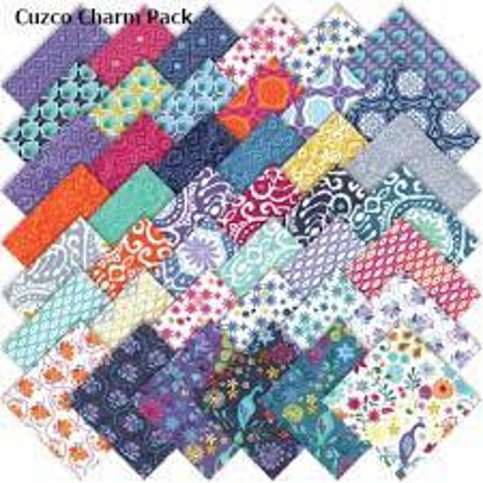 Cuzco Charm Pack Kate Spain - Moda - OUT OF PRINT - Retired - Precut 42 ...